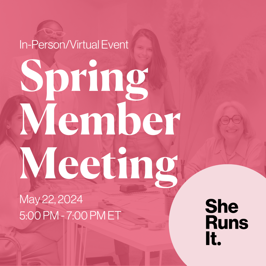 VIDEO: 2024 Spring Member Meeting - She Runs It